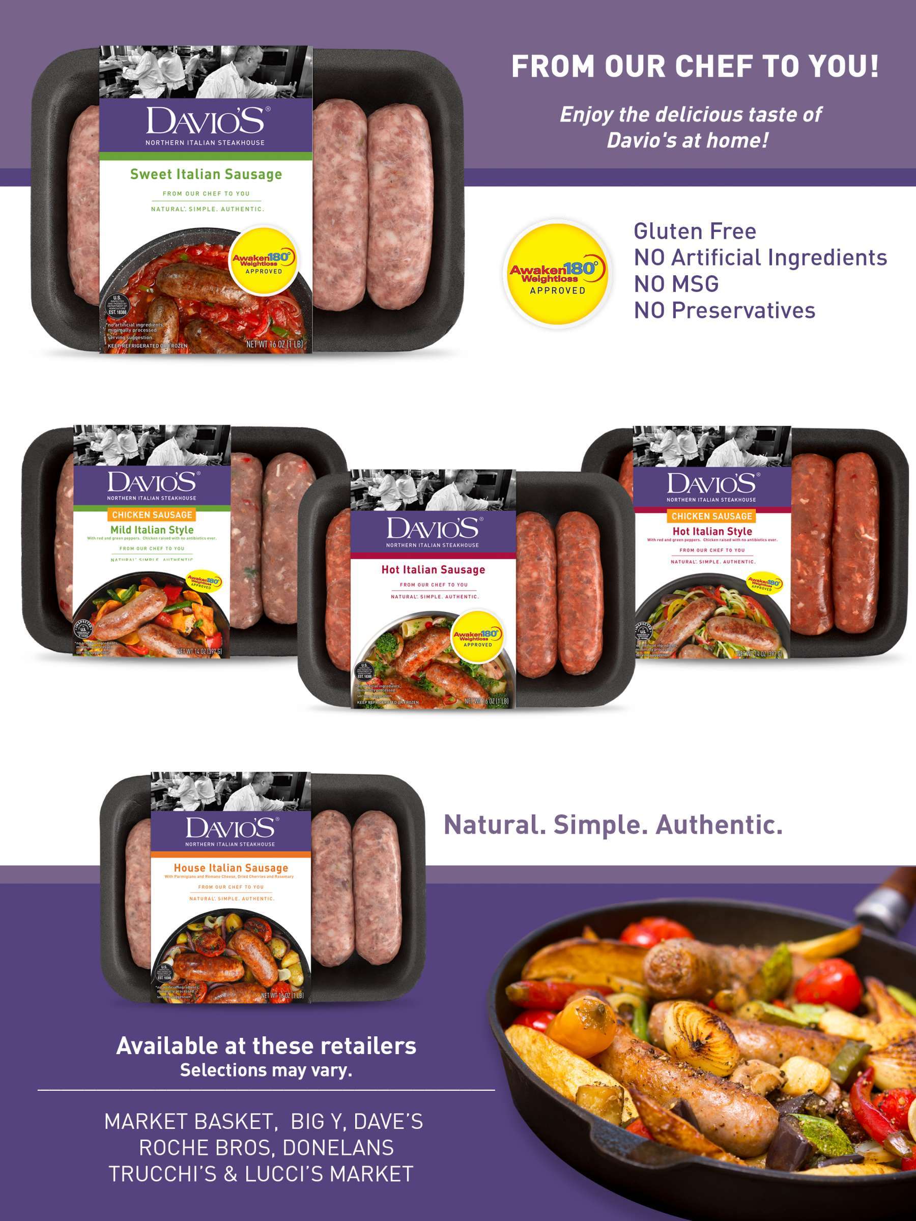 Davio’s Fresh Italian Sausage | Davio’s